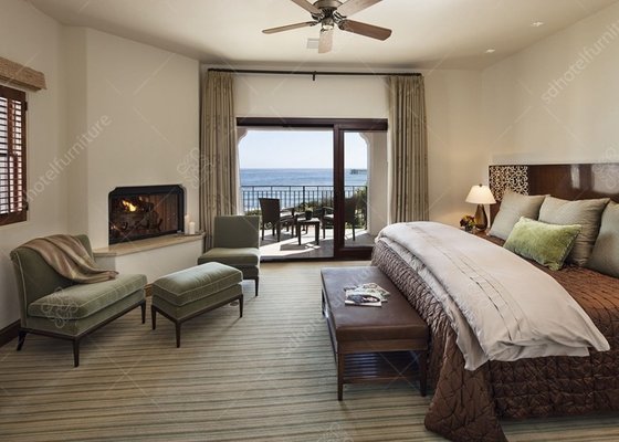 Custom Made JW Marriott Hotel Bedroom Furniture Sets For Commercial