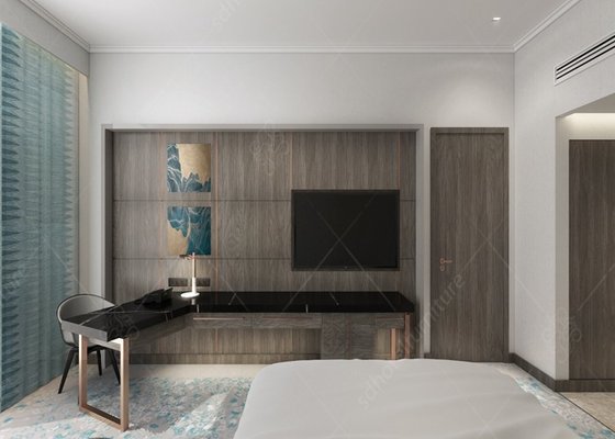Exquisite Hotel Bedroom Furniture Sets For Double Tree Hilton Hotel Project