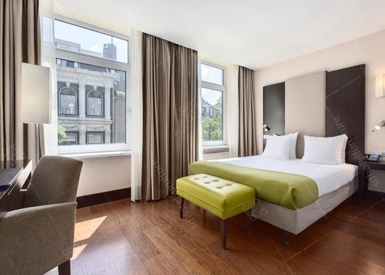 Custom Three Star Hotel Style Bedroom Furniture Environmental Friendly Lacquer
