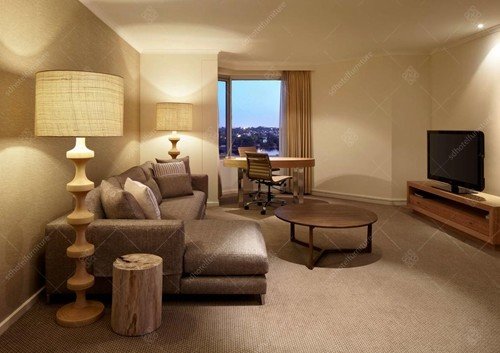 5 Star Dubai Holiday Inn Luxury Hotel Bedroom Furniture Fire Retardant
