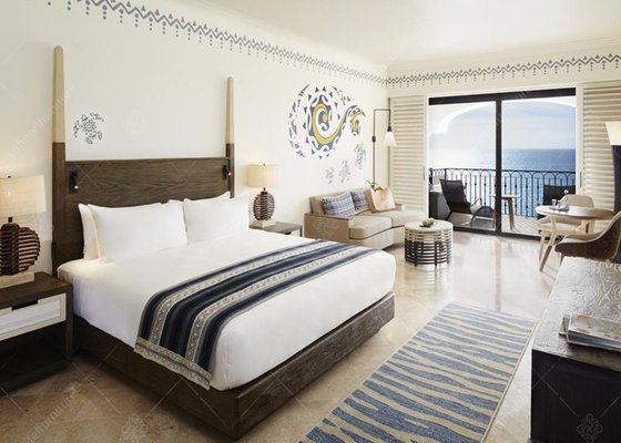 Elegant Comfortable Resort Hotel Project Furniture / Commercial Bedroom Bed Sets