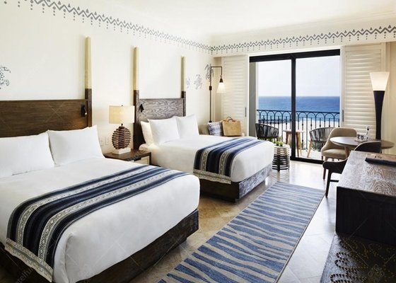 Elegant Comfortable Resort Hotel Project Furniture / Commercial Bedroom Bed Sets