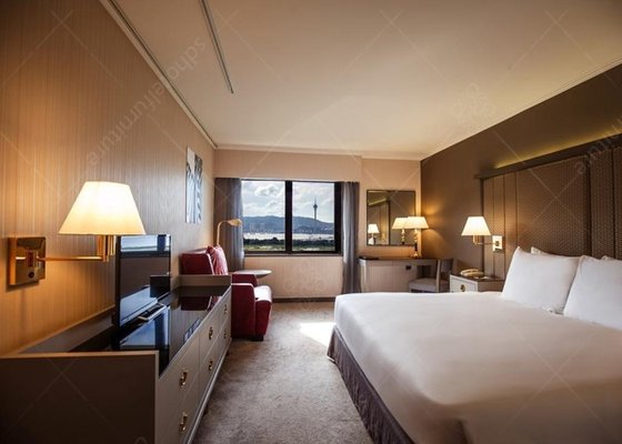 Luxury Five Star Marriott Hotel Furniture / Modern King Size Bed Set