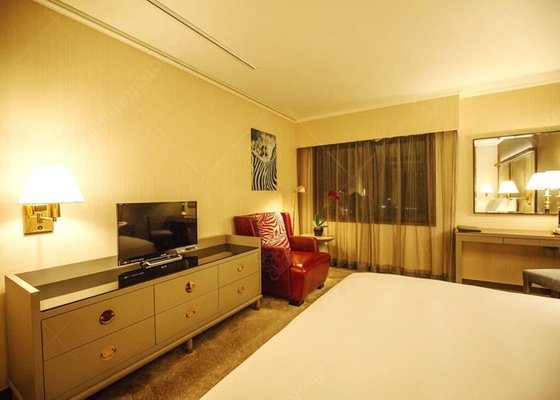 Luxury Five Star Marriott Hotel Furniture / Modern King Size Bed Set
