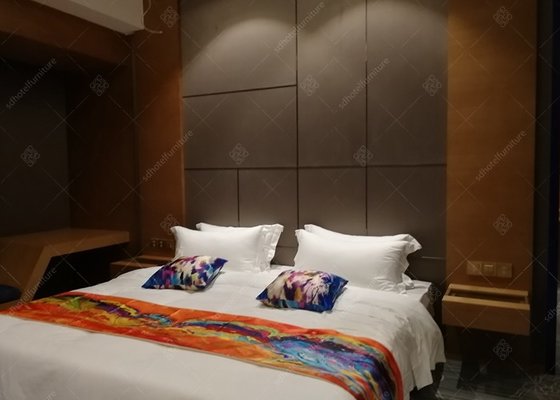 Commercial Foshan Hotel Furniture For Project / King Size Bedroom Suite