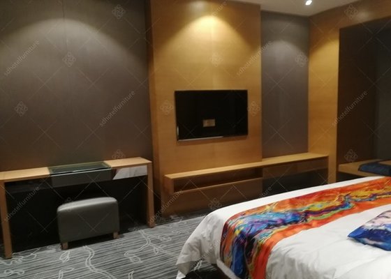 Commercial Foshan Hotel Furniture For Project / King Size Bedroom Suite