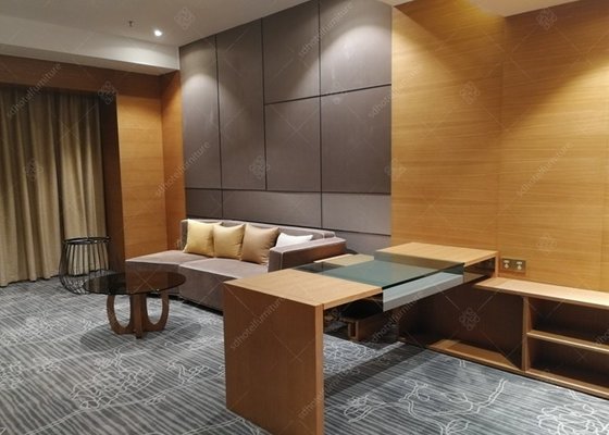 Commercial Foshan Hotel Furniture For Project / King Size Bedroom Suite