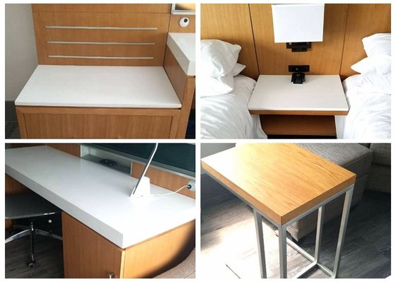 Wood Veneer Finish USA Texas Marriott Hotel Furniture Bedroom Sets Assembled Packing