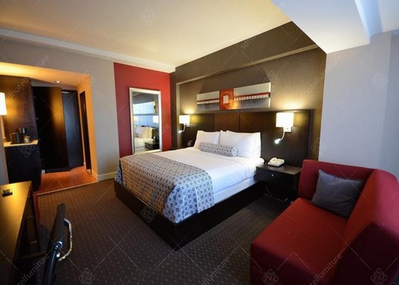 Contemporary Simple 3 Star Hotel Furniture / Full Size Bed Sets