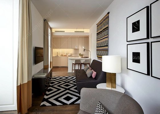 HPL / Melamine Surface Hotel Room Furniture Sets Environmental Protection
