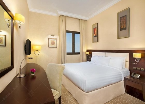 4 Star Hotel Project Furniture With Bedbase / Table / Night Stand