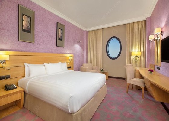 4 Star Hotel Project Furniture With Bedbase / Table / Night Stand