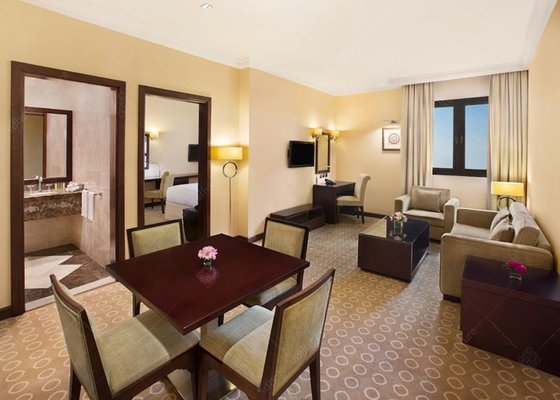 4 Star Hotel Project Furniture With Bedbase / Table / Night Stand