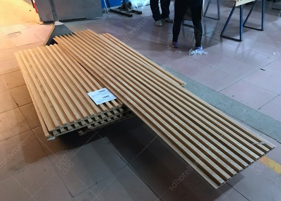 Customized Hotel Lobby Or Bedroom Fixed Furniture With Wooden Panel