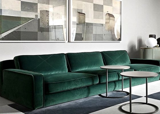 Italian Style Hotel Furniture Sofa Chair Fabric High Density Foam