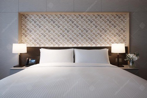 Italian Style Four Star Hotel Bedroom Furniture Standard Size Or Customized