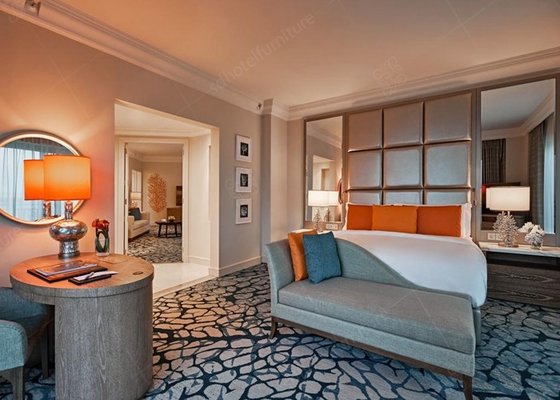 Modern Project Hotel Bedroom Suite Furniture Exquisite & Beautiful Surface