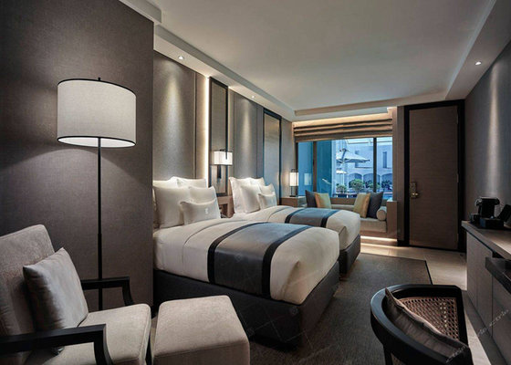 Lourve Sofitel Hotel Bedroom Furniture With 304 Stainless Steel Hardware