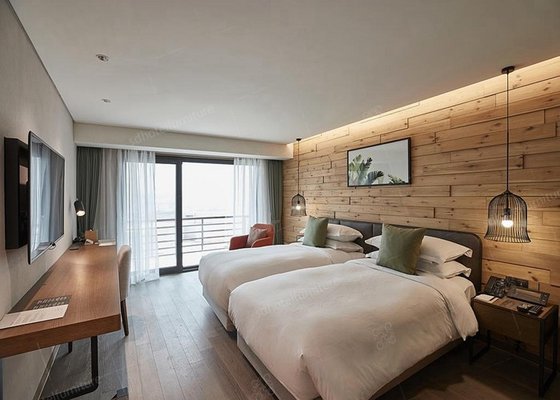 Modern Standard Hotel Bedroom Furniture Sets / King And Queen Size Bedroom Sets