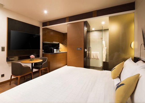 Standard Resort Bedroom Furniture Sets With Twin Beds Customized Size