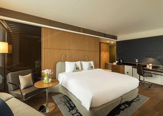 Standard Resort Bedroom Furniture Sets With Twin Beds Customized Size