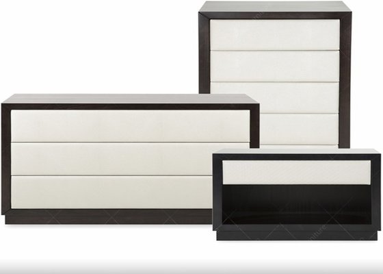 3 Star Economy Hotel Apartment Furniture Sets With Upholstered Fabric Bed