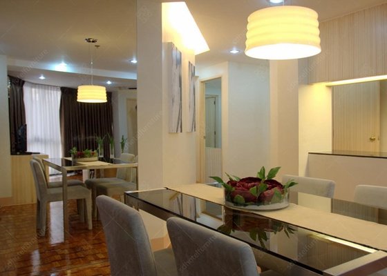 Fire - Proof Apartment Furniture Sets With Walnut Veneer Table