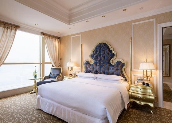 Luxury Marriott Hotel Room Furniture Sets / 5 Star Hotel Bedroom Furniture
