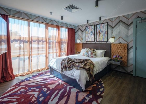 Artistic Nordic Style Modern Hotel Bedroom Furniture With Environmental Lacquer