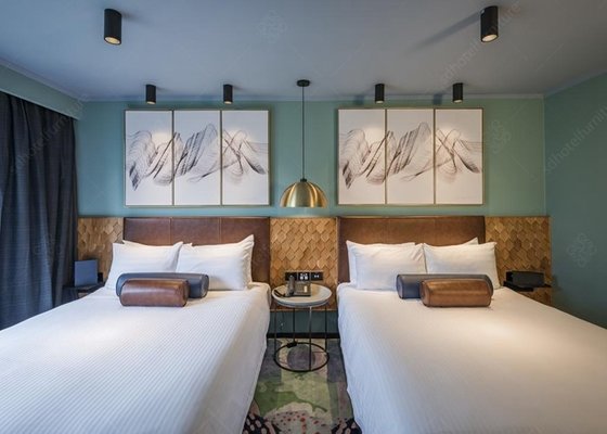 Artistic Nordic Style Modern Hotel Bedroom Furniture With Environmental Lacquer