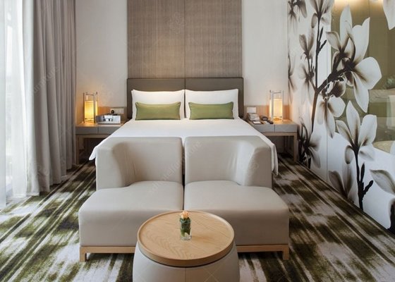 Simple Design Timber Made Modern Hotel Bedroom Furniture With King Size Bed