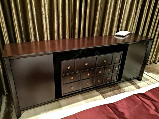 Customized Luxury Hilton Waldorf Hotel Bedroom Furniture Sets 3 Years Warranty