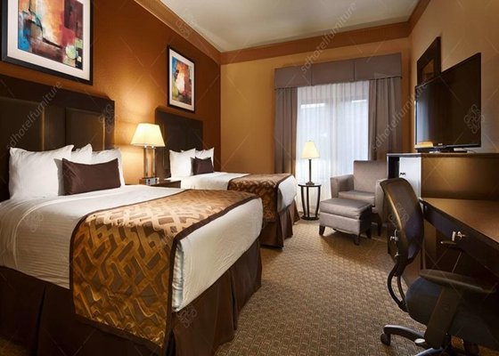 Contemporary Style European King Size Hotel Bedroom Furniture Sets Commercial