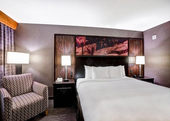 Luxury Art Hotel Bedroom Furniture Sets With Coffee Chair / Table