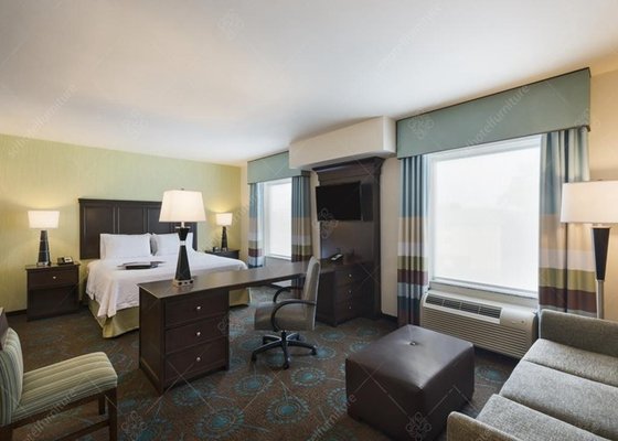 Countryside Style King Size Hotel Furniture / Commercial Bedroom Furniture Sets
