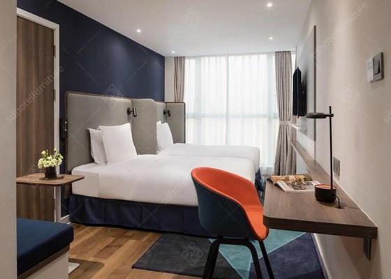 Commercial Express Holiday Inn Hotel Furniture , Contemporary Modern Hotel Bedroom Furniture Set