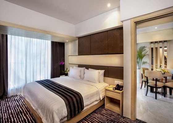 Specific Use Luxury Hotel Bedroom Furniture , Hotel Interior Furniture