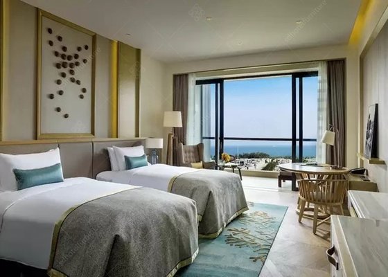 5 Star Hotel Bed Room Furniture , Elegant Hotel Style Bedroom Furniture