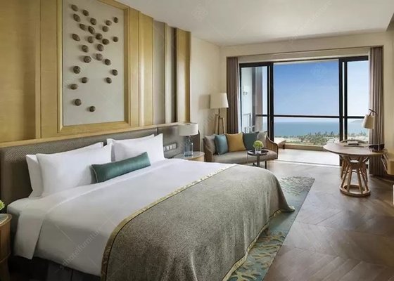 5 Star Hotel Bed Room Furniture , Elegant Hotel Style Bedroom Furniture