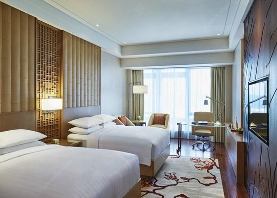 King Size Hotel Bedroom Furniture Sets Modern Appearance Commercial Use