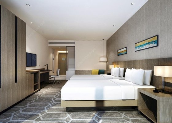 King Size Hotel Bedroom Furniture Sets Modern Appearance Commercial Use