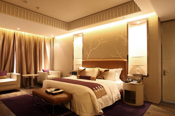 Modern Hotel Living Room Furniture , Bed Headboard Contemporary Bedroom Furniture Sets