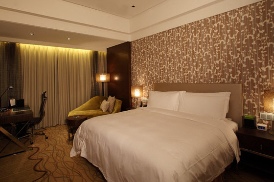 Modern Hotel Living Room Furniture , Bed Headboard Contemporary Bedroom Furniture Sets