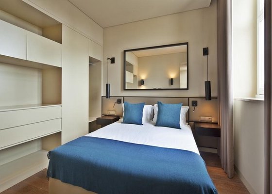 Hotel Bedroom Queen Size Hotel Bed Furniture Set Contemporary Style