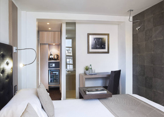 Customized Modern Apartment Bedroom Furniture , 5 Star Standard Hotel Furniture