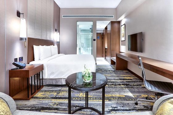 Luxury Hotel Bed Room Furniture , Hotel Lobby Furniture 5 Star