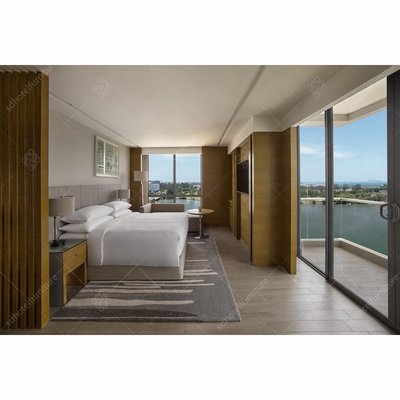 Simple Modern Wooden Material Hotel Bedroom Furniture Modern Design