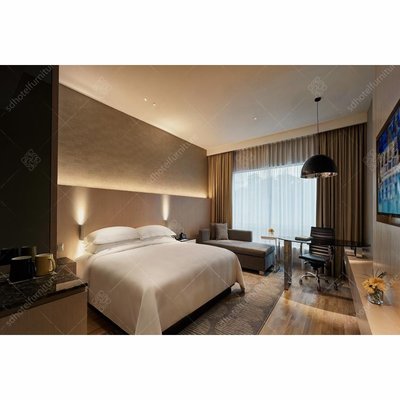 Solid Wood 5 Star Hotel Furniture / Hotel Furniture Bedroom Furniture
