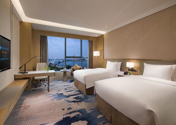 Fashion Hotel Bedroom Furniture Sets Factory Store Plywood Veneer Finished Furniture