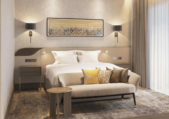 Specialized Custom Made 5 Star Hotel Bedroom Furniture Provide Installation Service